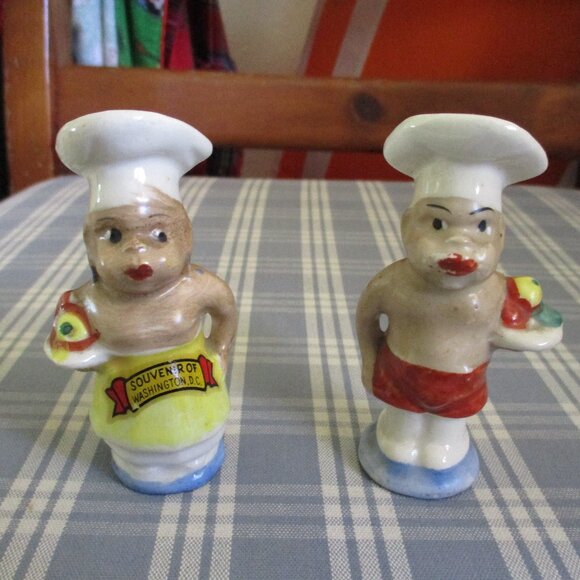 Japan | Accents | Rare Man And Woman Salt Pepper Shakers Black ...
